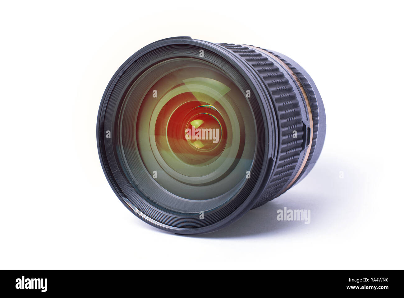 Camera Lens Isolated On White Stock Photo - Alamy