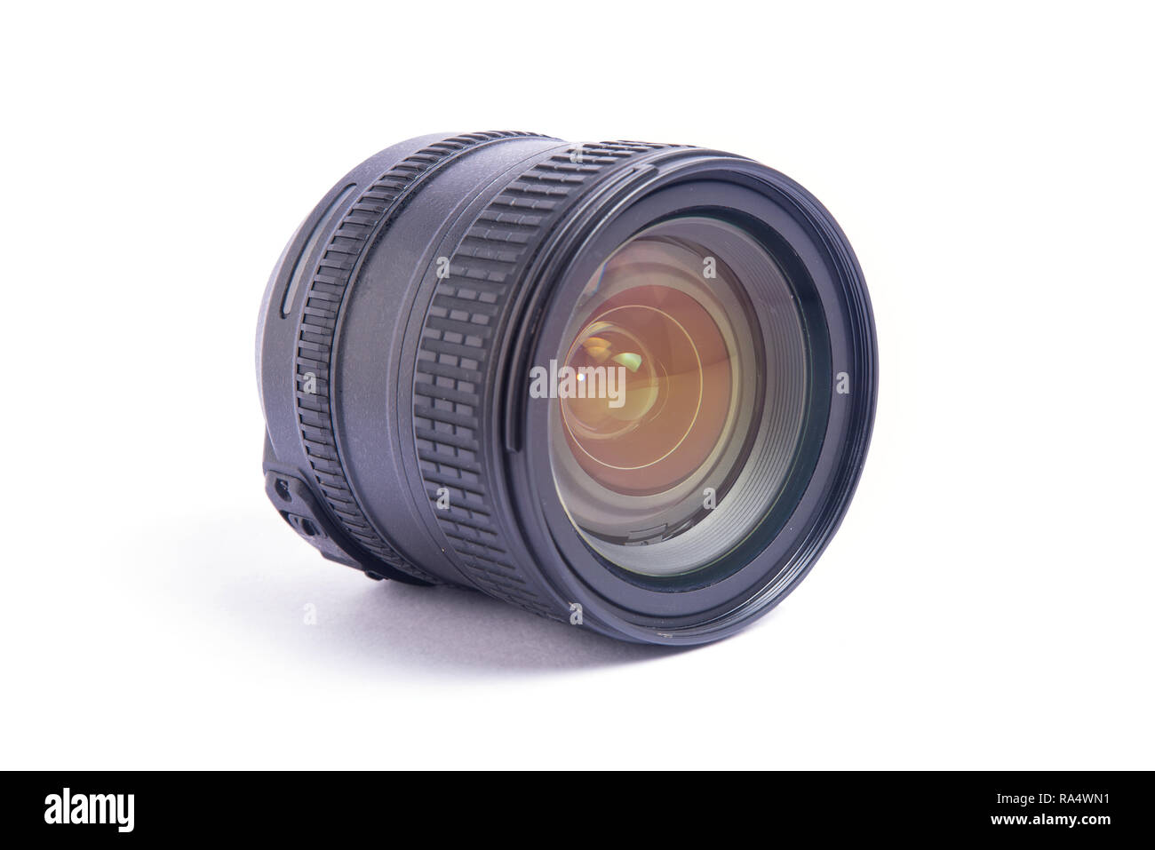 Camera Lens Isolated On White Stock Photo - Alamy