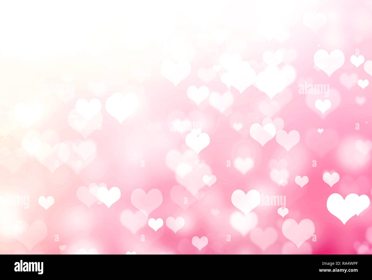 Pink Hearts Abstract Background Stock Photo - Alamy