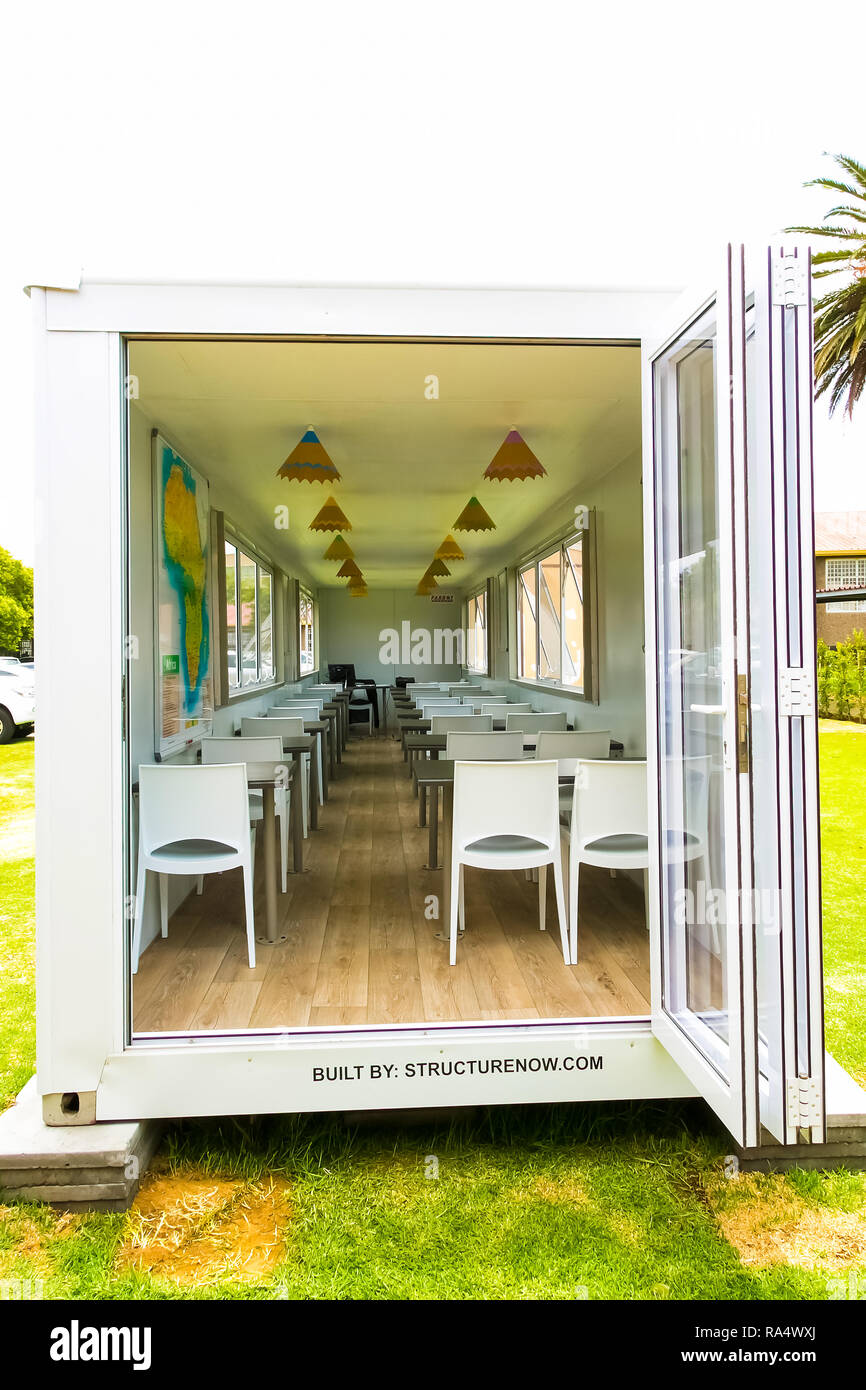 Johannesburg, South Africa - November 22 2013: Small Portable Classroom ...