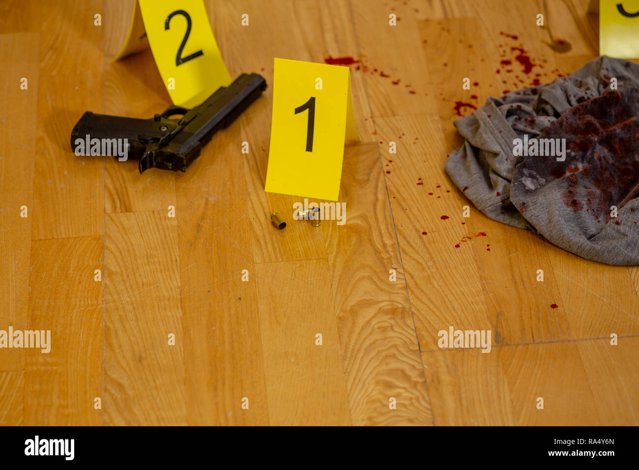 Crime scene evidence marker next hi-res stock photography and images ...