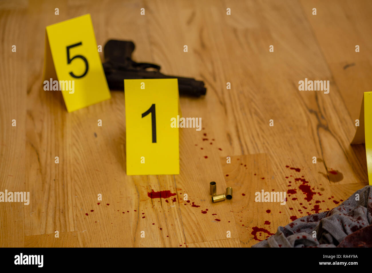 Crime scene evidence marker next hi-res stock photography and images ...