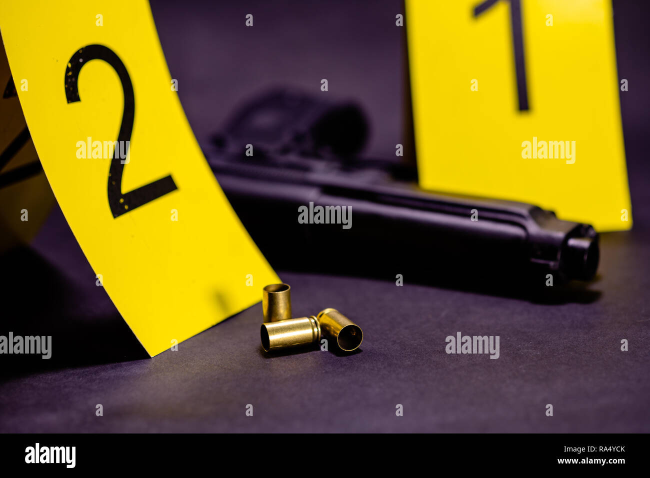 Weapon evidence gun firearm crime hi-res stock photography and images - Alamy