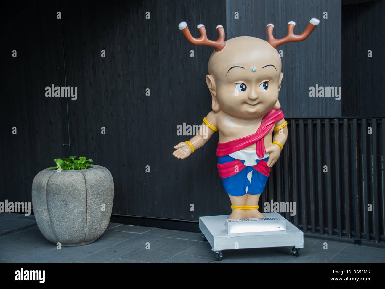 cartoon deer statue in Nara Japan Stock Photo - Alamy