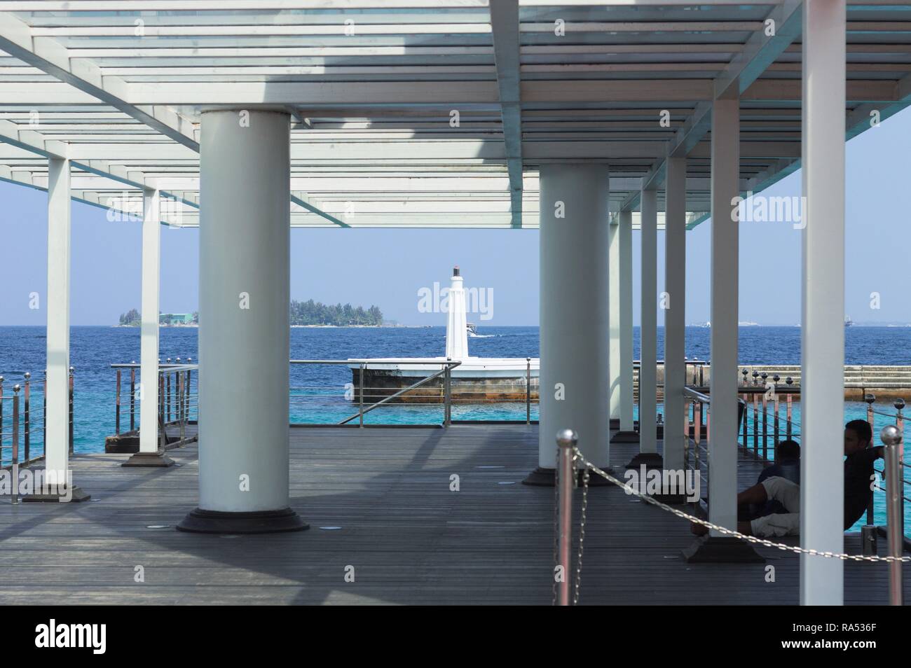Maldives view male harbour port hi-res stock photography and images - Alamy