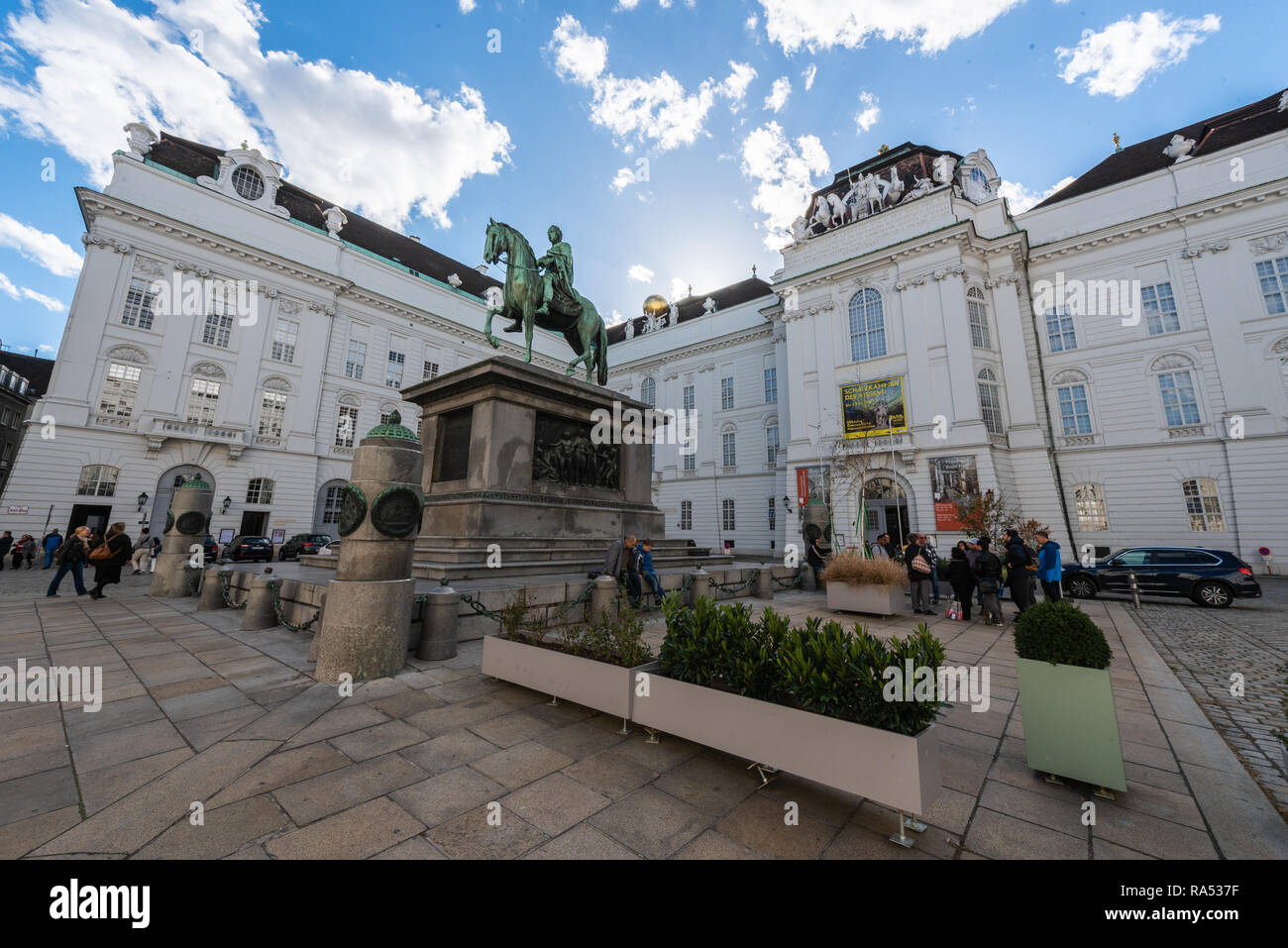 Austria, Vienna, Statue of Joseph II in Josefsplatz Stock Photo - Alamy