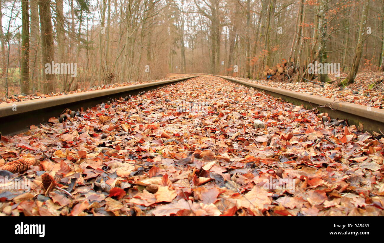 Parallel rail tracks hi-res stock photography and images - Alamy