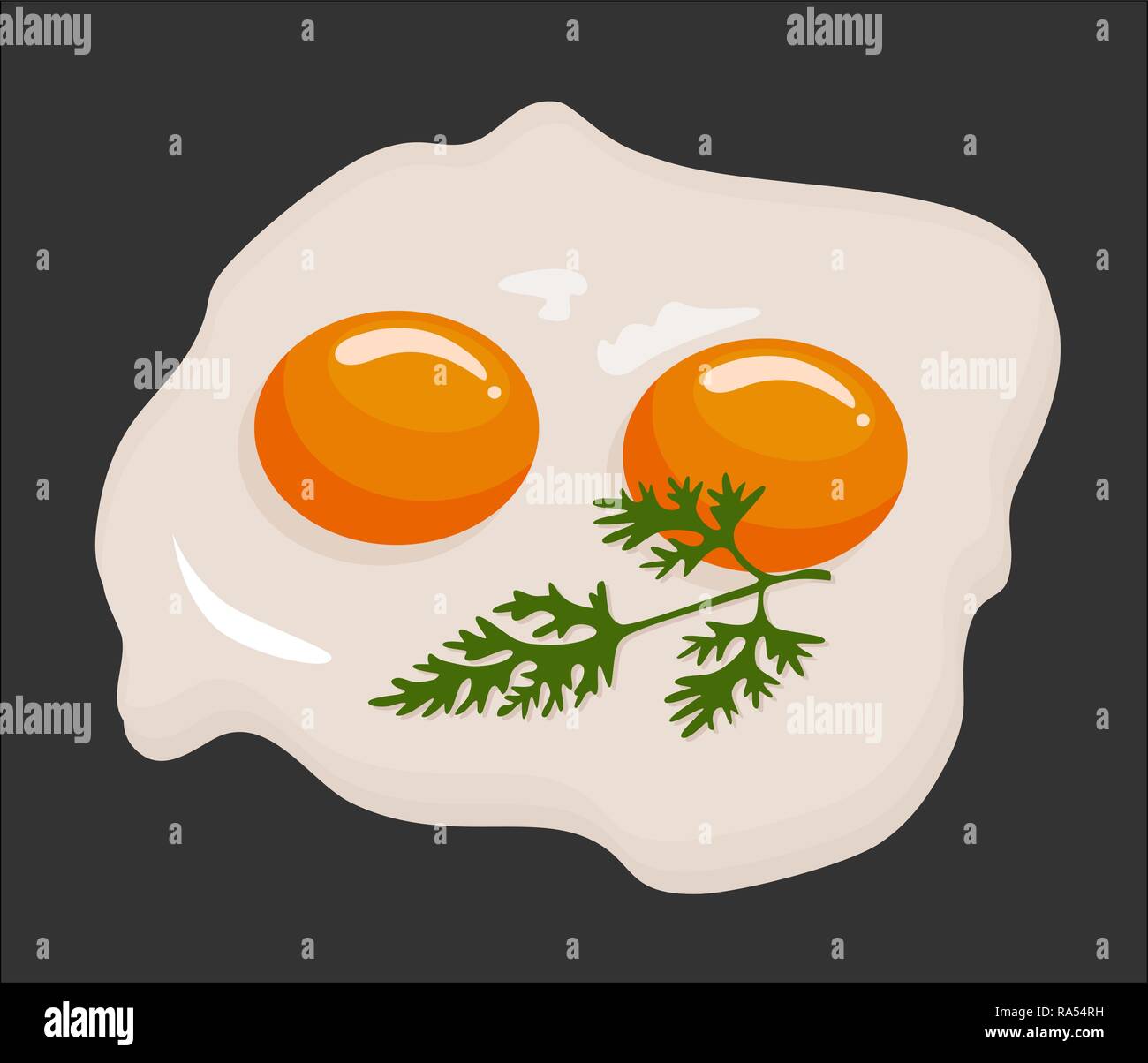 Two yolk egg Stock Vector Images - Alamy