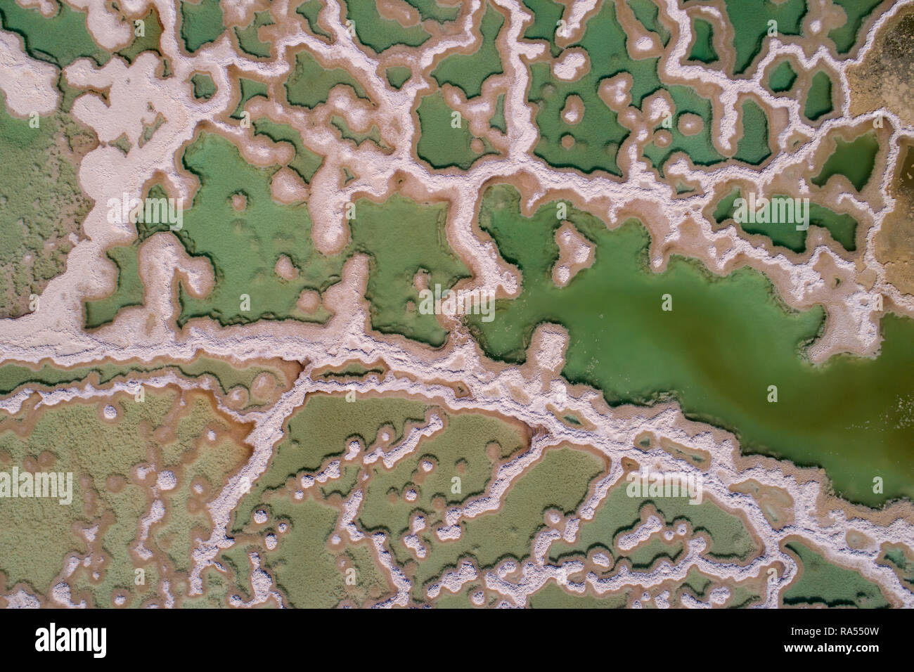 Israel, Sdom, The Dead Sea Works LTD. Israeli potash plant on the shore of the Dead Sea ...