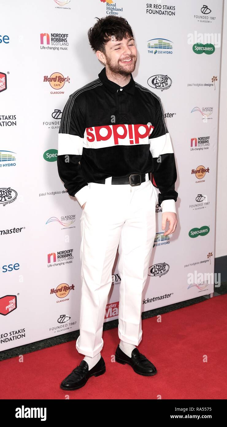 Celebrities attend the Scottish Music Awards 2018 honouring Annie ...