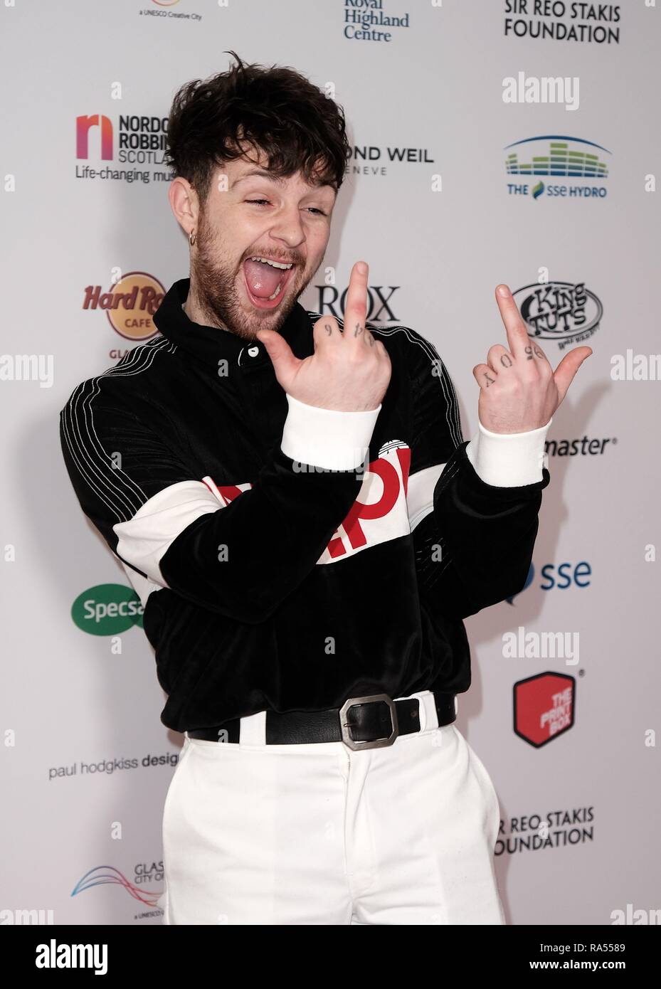 Celebrities attend the Scottish Music Awards 2018 honouring Annie ...