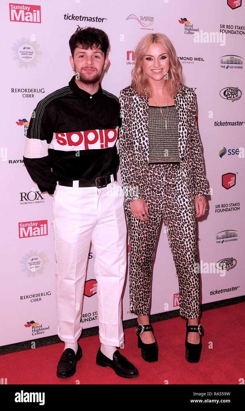 Celebrities attend the Scottish Music Awards 2018 honouring Annie ...