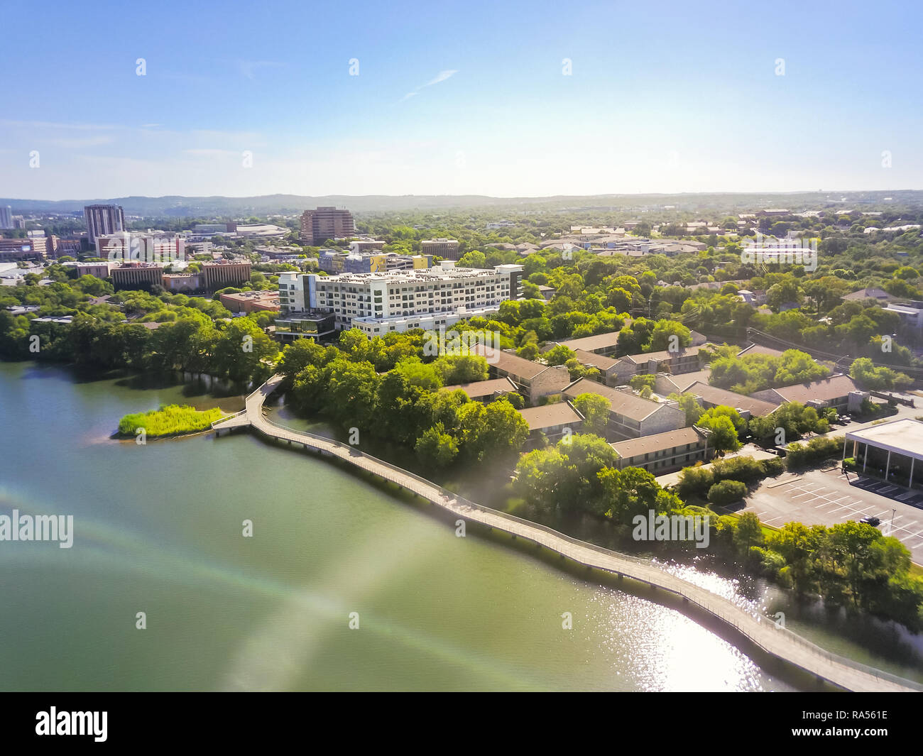Austin texas skyline aerial hi-res stock photography and images - Alamy