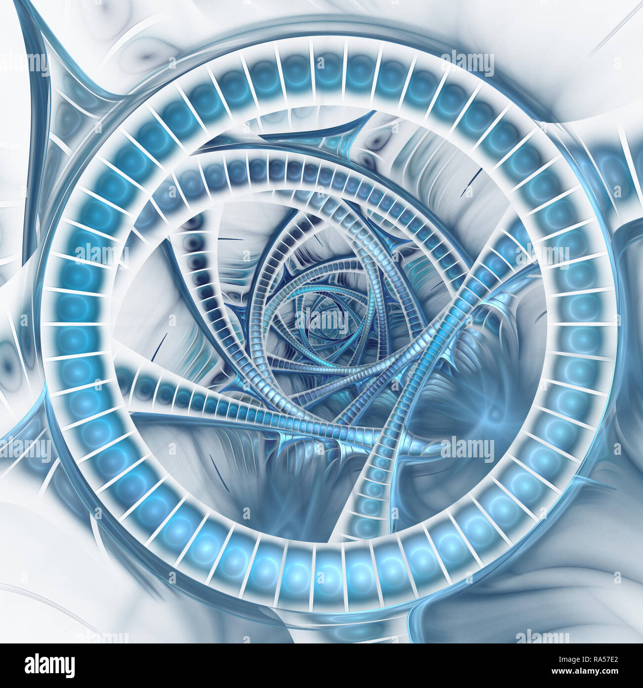 Abstract technology background - Opened portal. Computer-generated ...