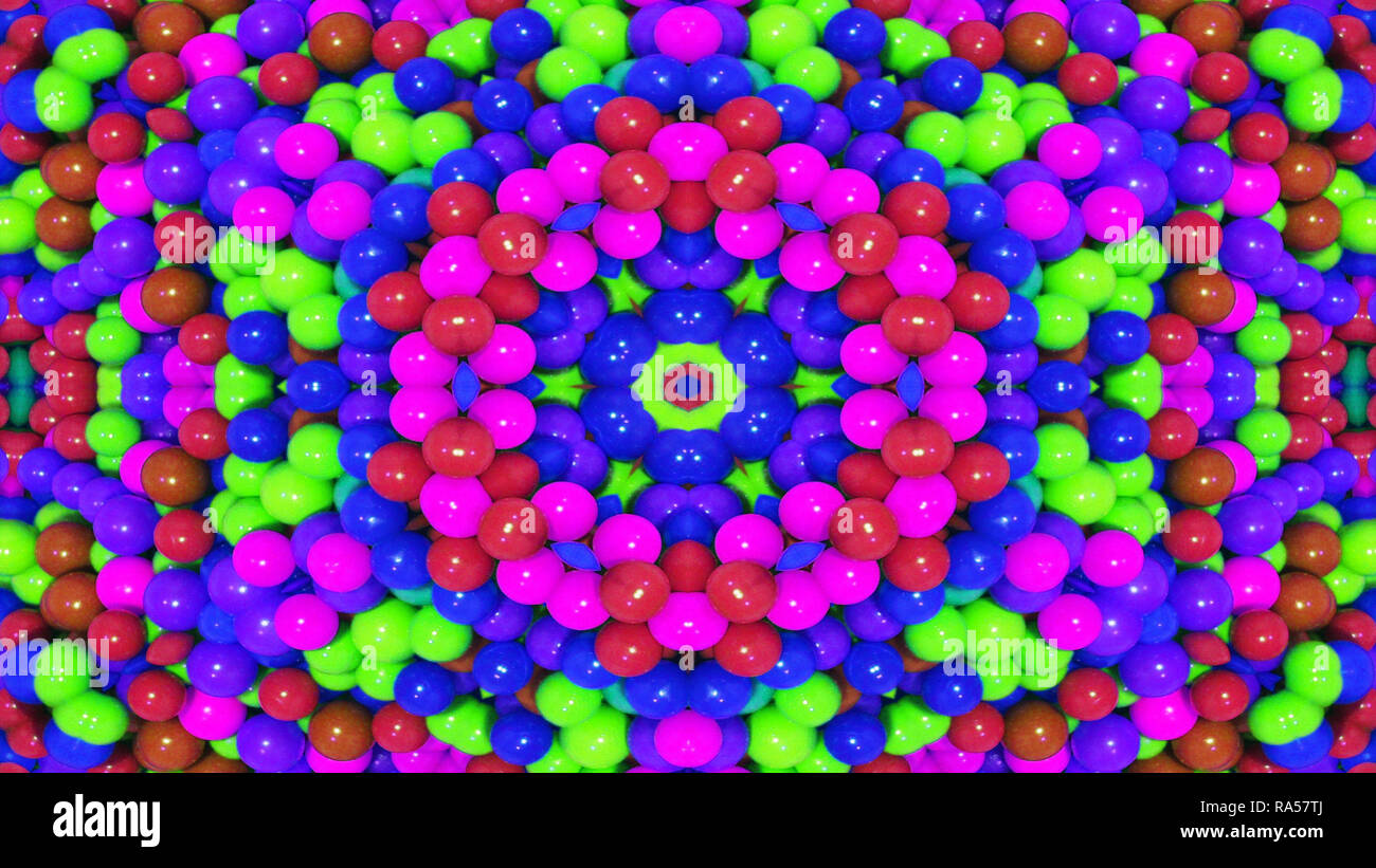 Abstract Colorful Symmetric Pattern Ornamental Decorative Kaleidoscope ...