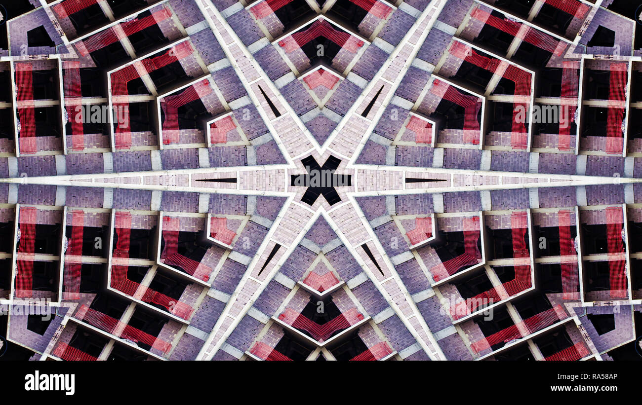 Abstract Construction Building Area Symmetric Pattern Ornamental ...