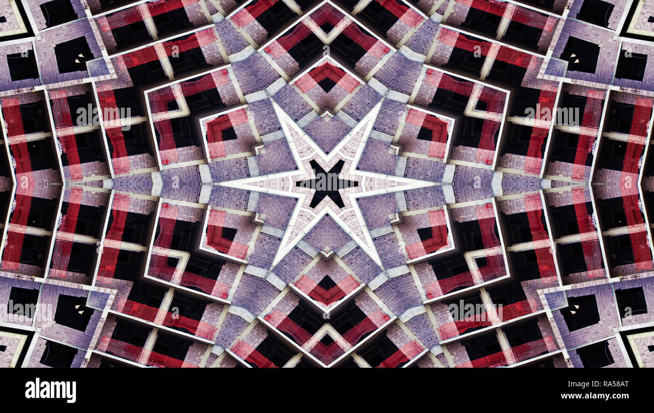 Abstract Construction Building Area Symmetric Pattern Ornamental ...