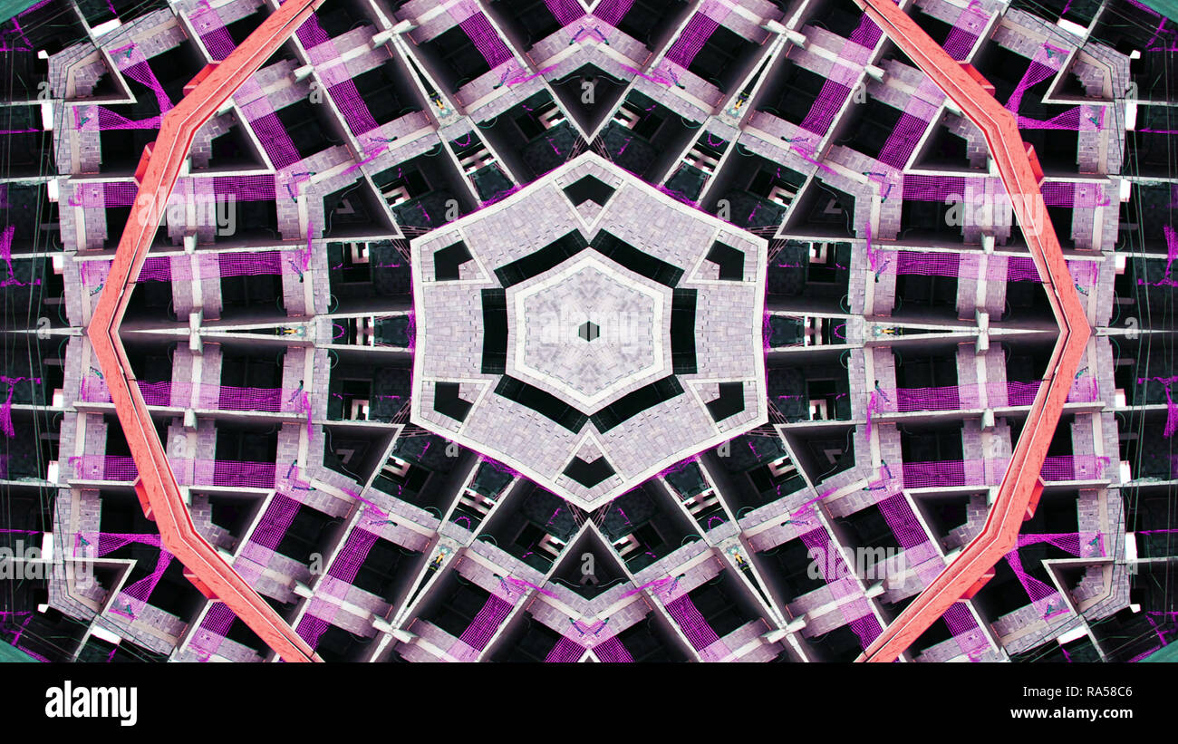 Abstract Construction Building Area Symmetric Pattern Ornamental ...