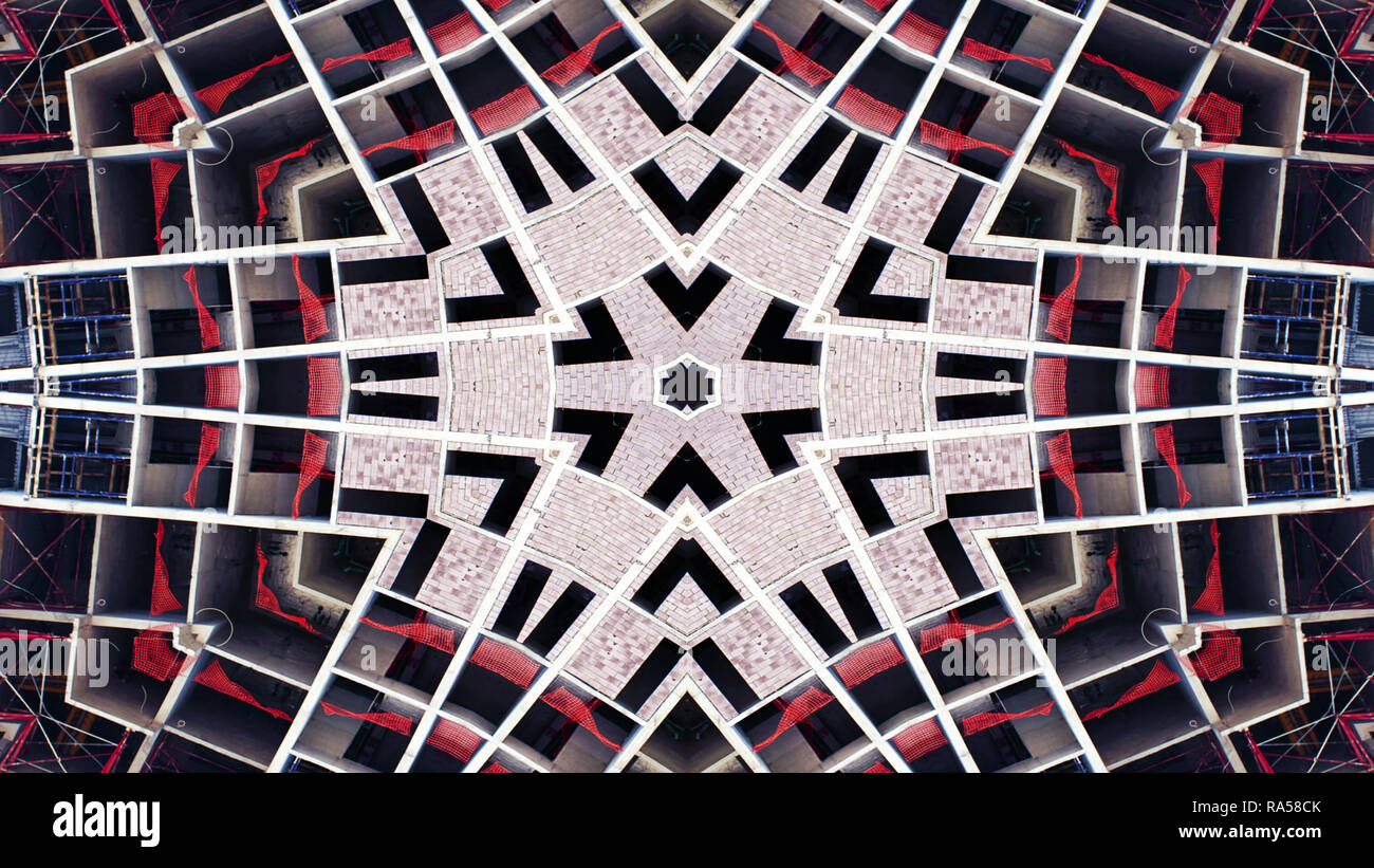 Abstract Construction Building Area Symmetric Pattern Ornamental ...