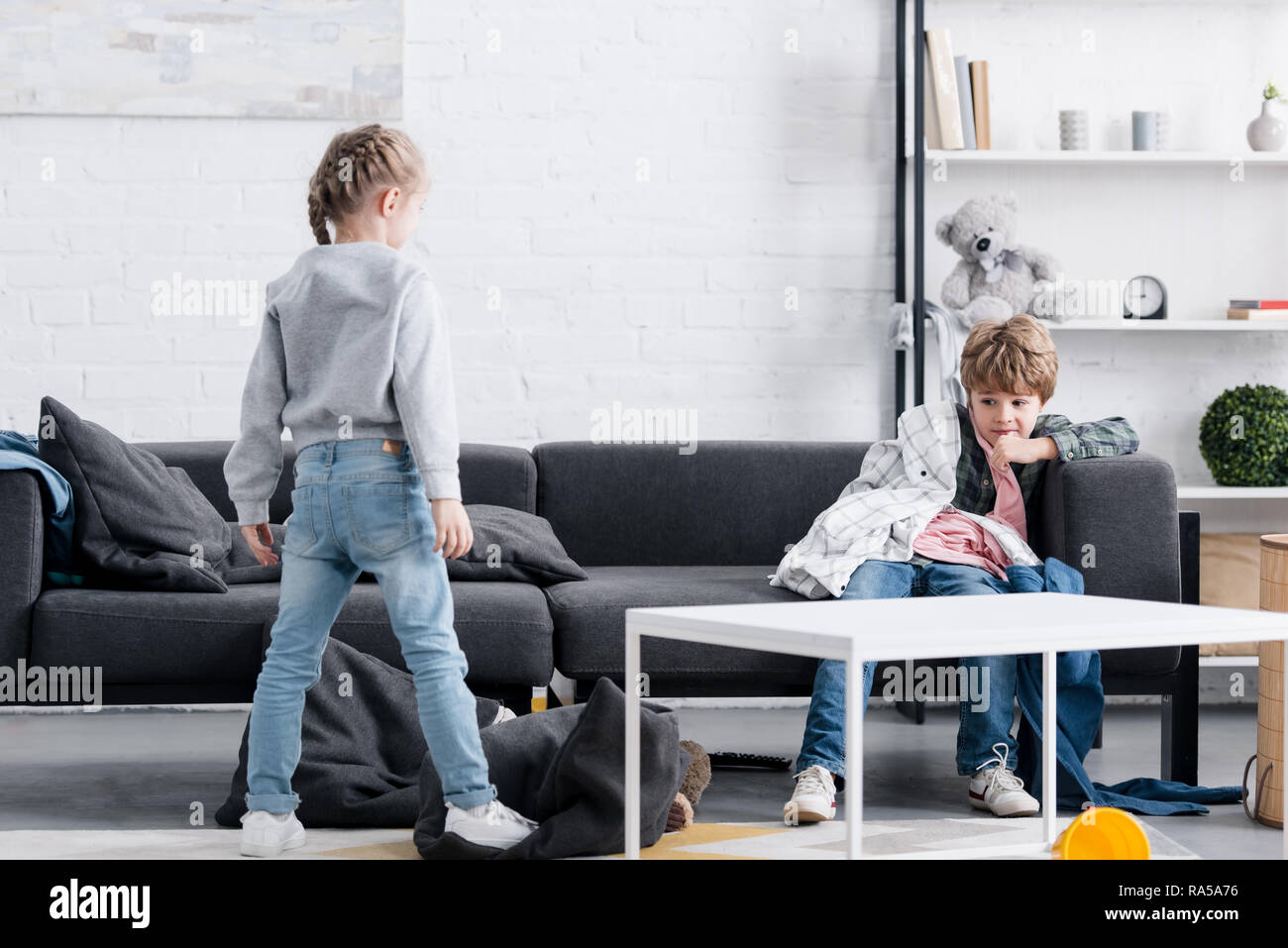 Naughty children hi-res stock photography and images - Alamy