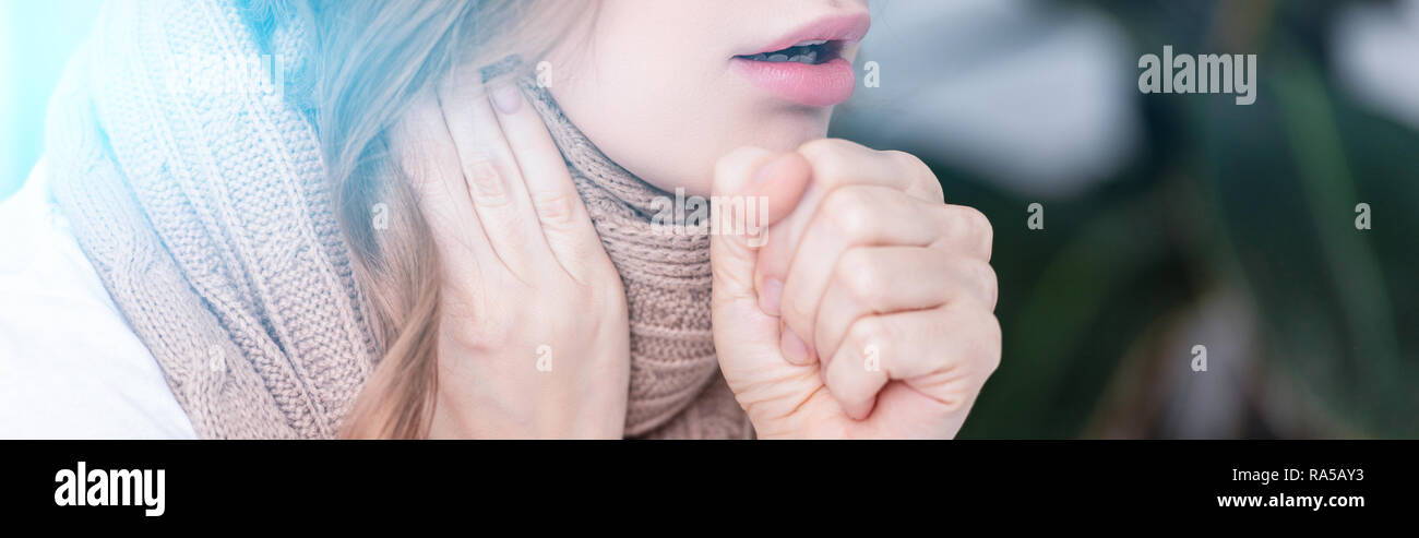 Coughing hands hi-res stock photography and images - Alamy