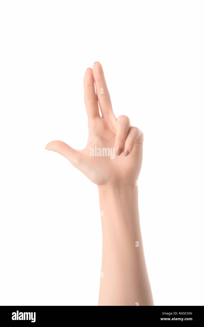Woman hand showing gun gesture hi-res stock photography and images - Alamy