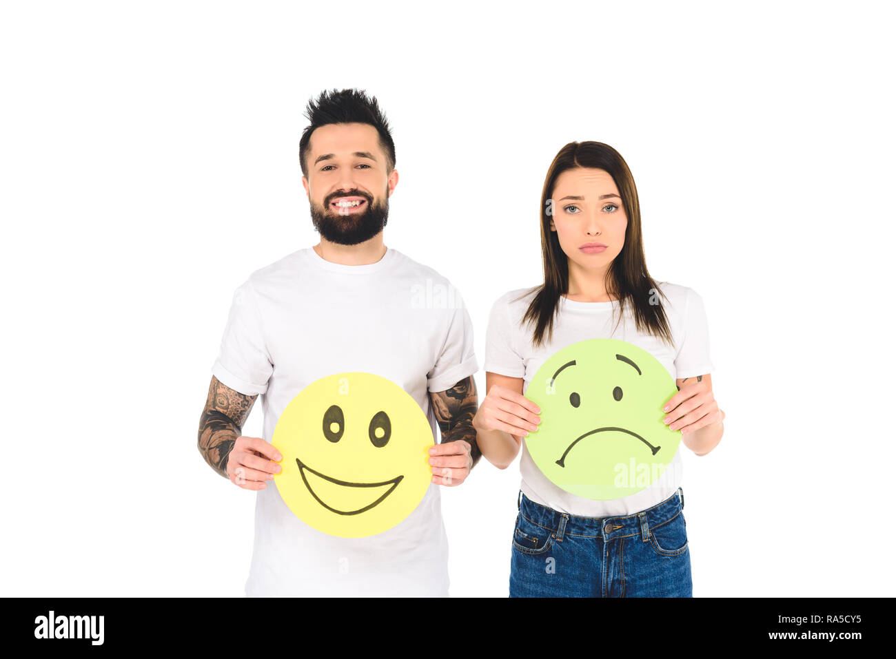 Happy sad face hi-res stock photography and images - Alamy
