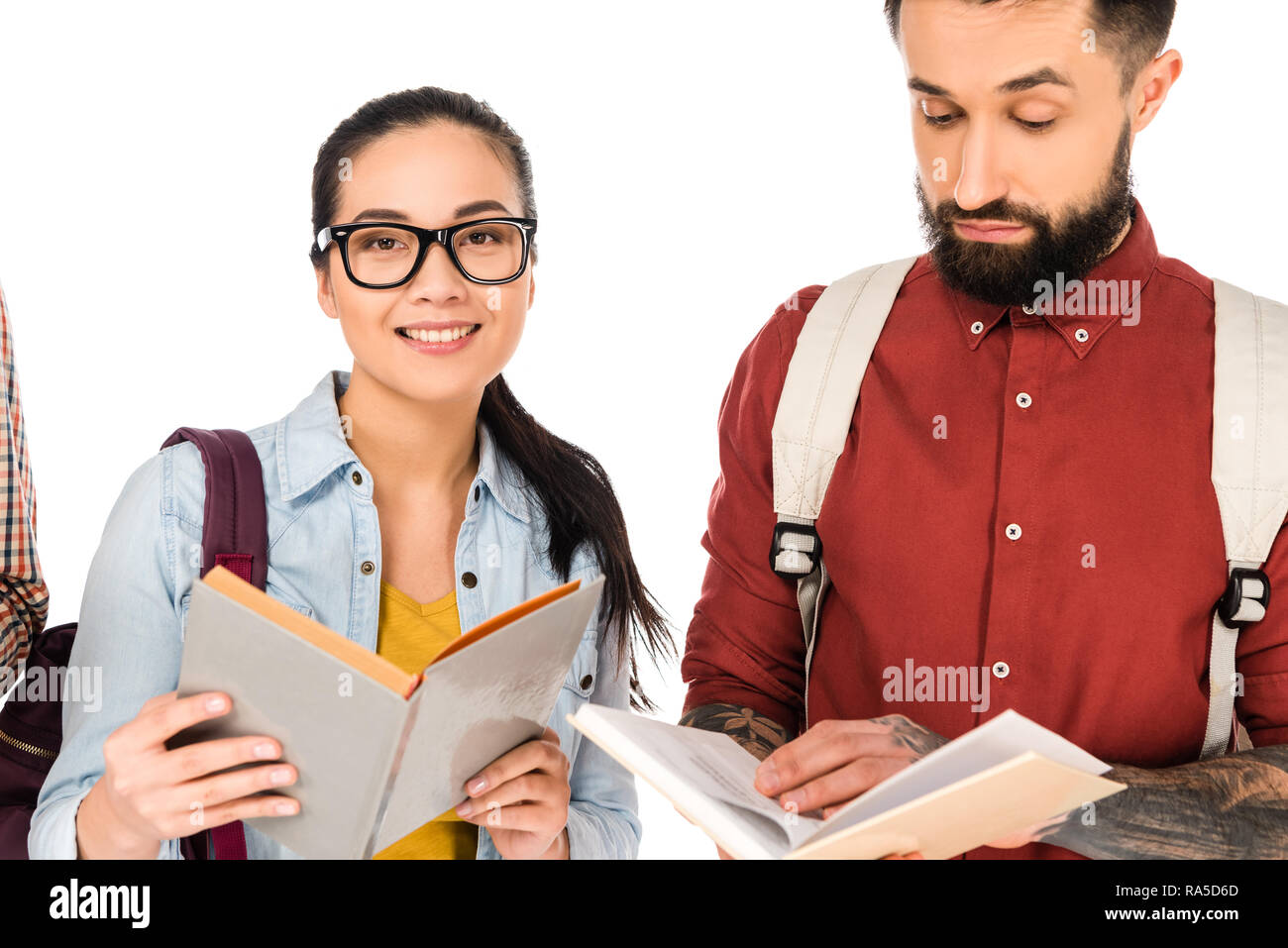 Couple standing on books hi-res stock photography and images - Alamy