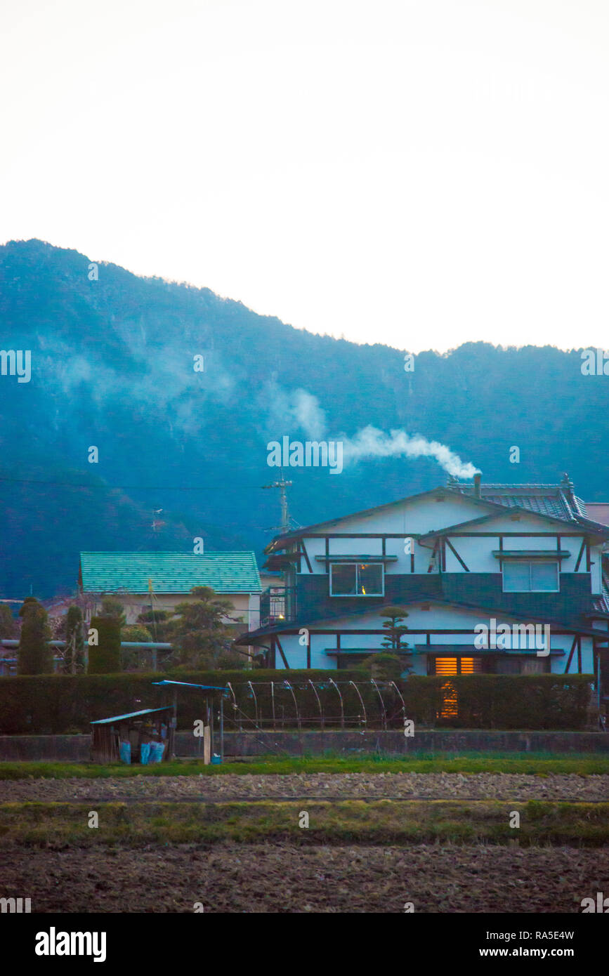Japan Alps from Nagano side in Japan. Japan Alps is located between ...