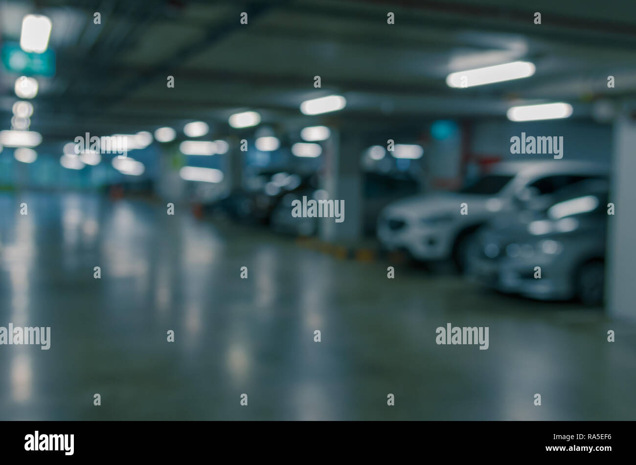 Abstract view car park in hi-res stock photography and images - Alamy