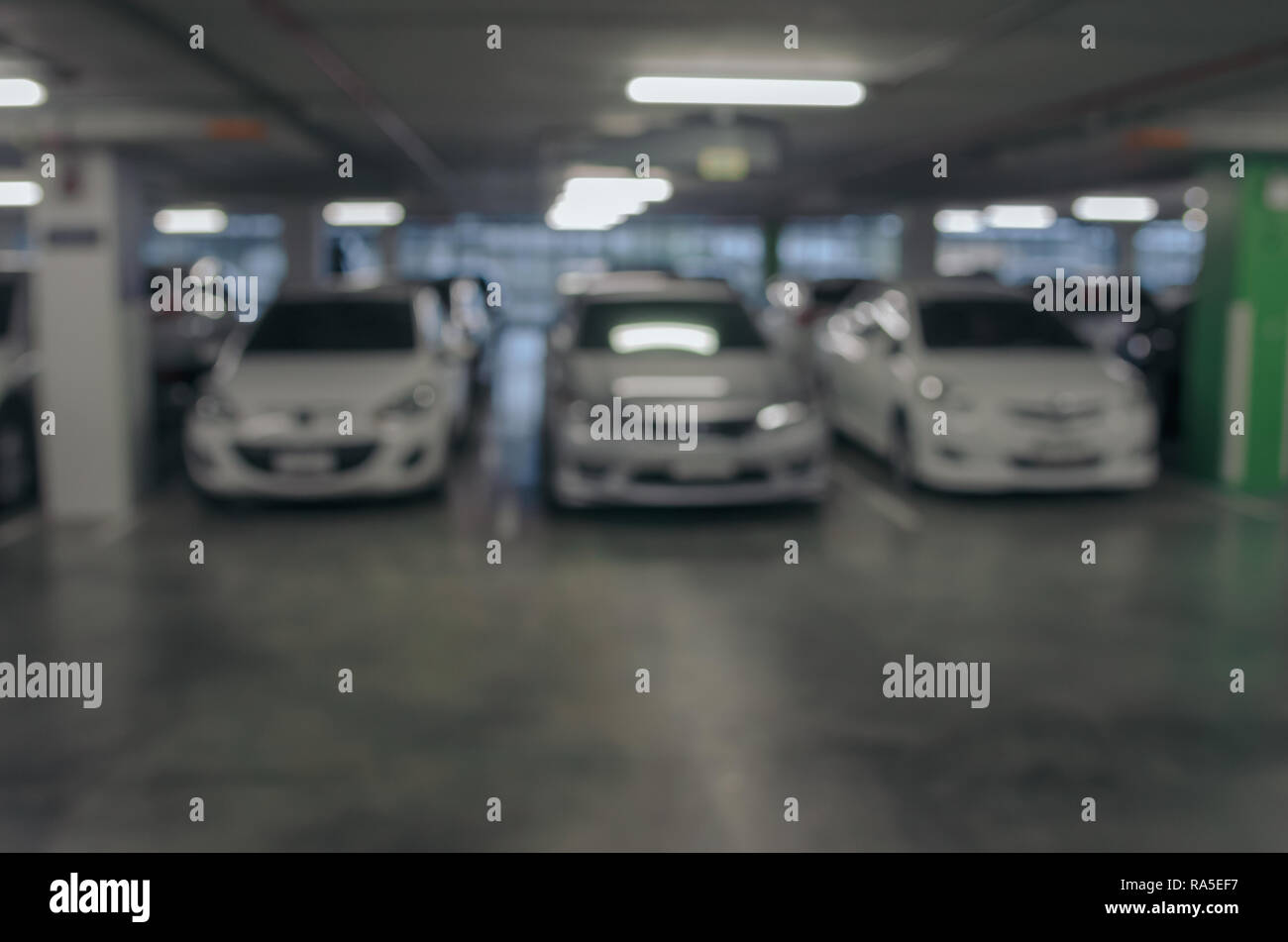 Abstract view car park in hi-res stock photography and images - Alamy