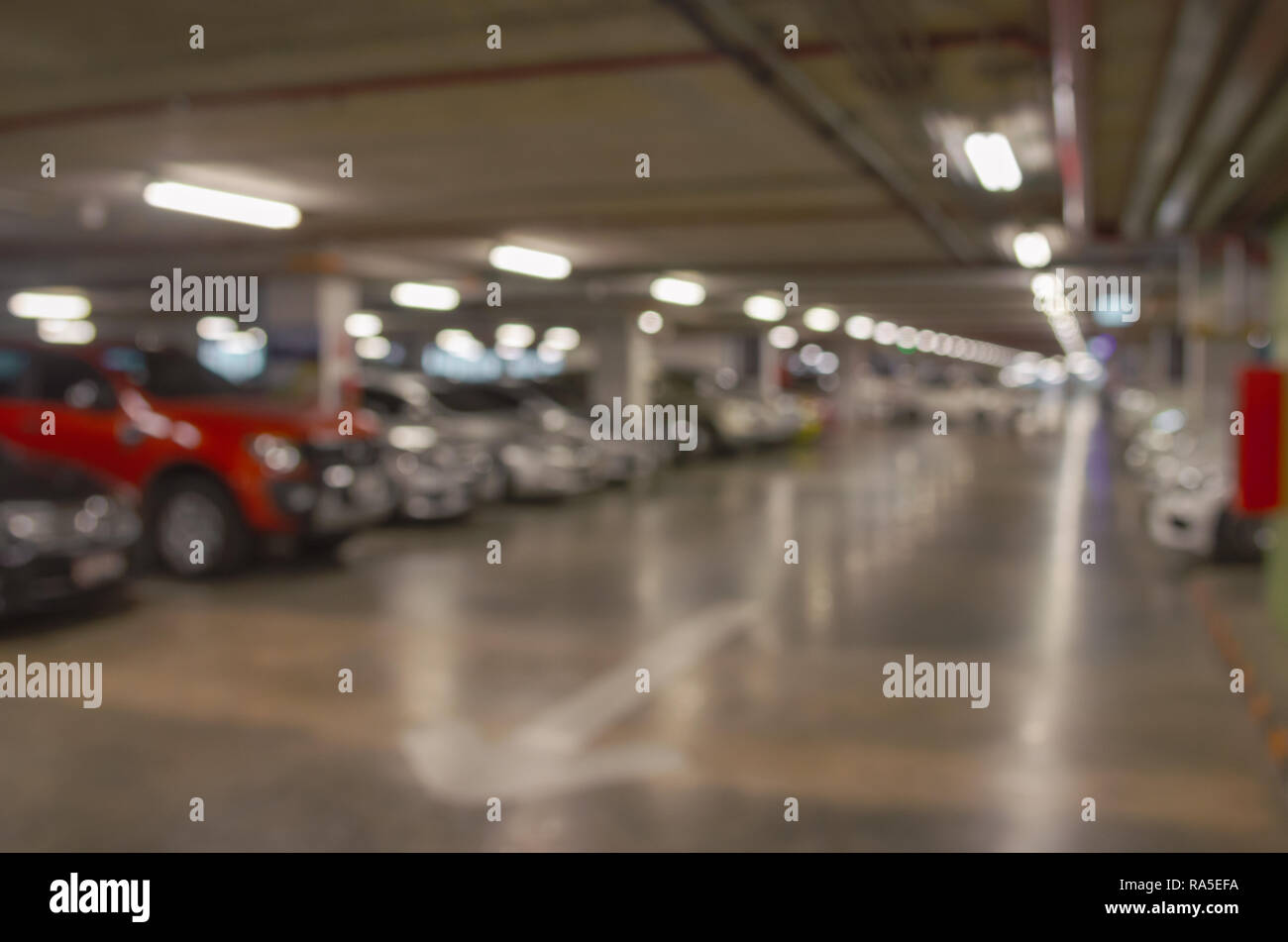 Abstract view car park in hi-res stock photography and images - Alamy