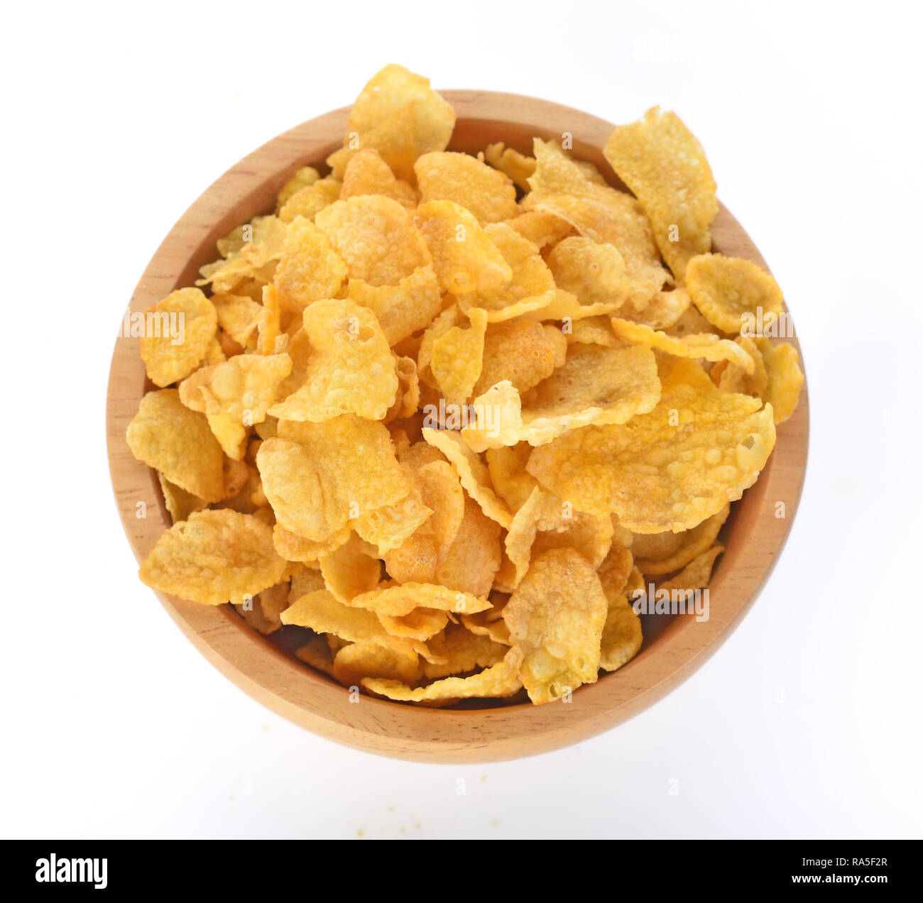 Top view of Cornflakes isolated on white background Stock Photo - Alamy