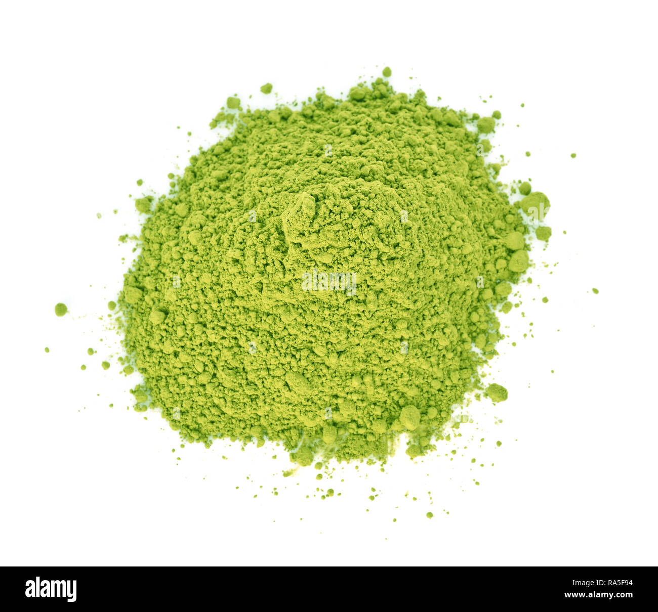 Tea Powder isolated on white background Stock Photo - Alamy