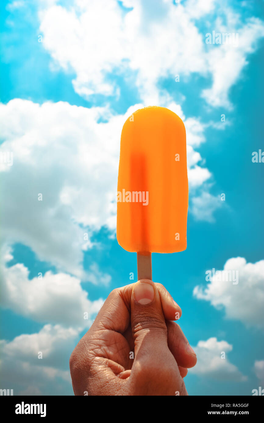 Popsicle against the sky Stock Photo - Alamy