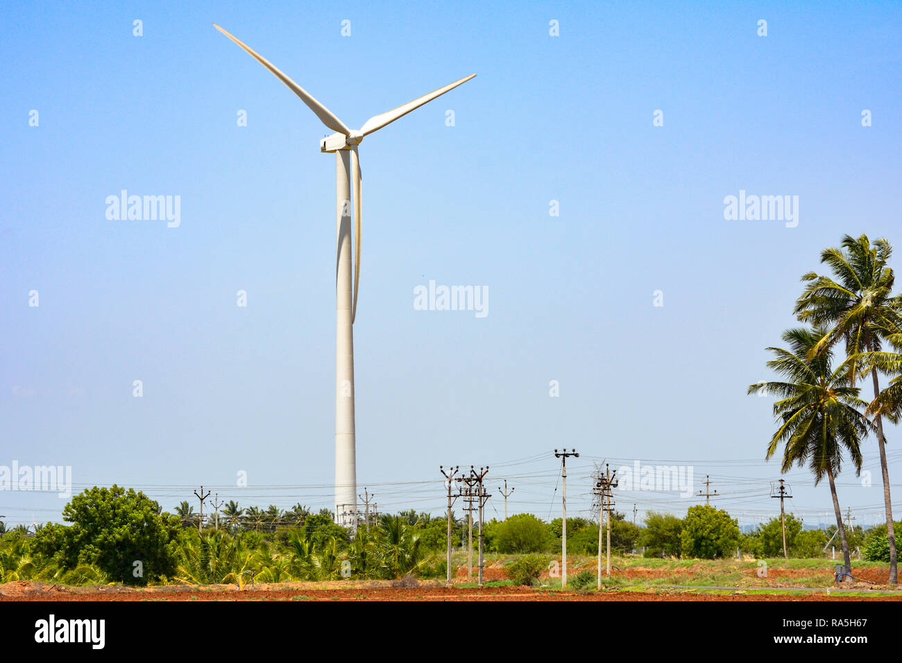 Wind Turbine Power Concept Stock Photo - Alamy