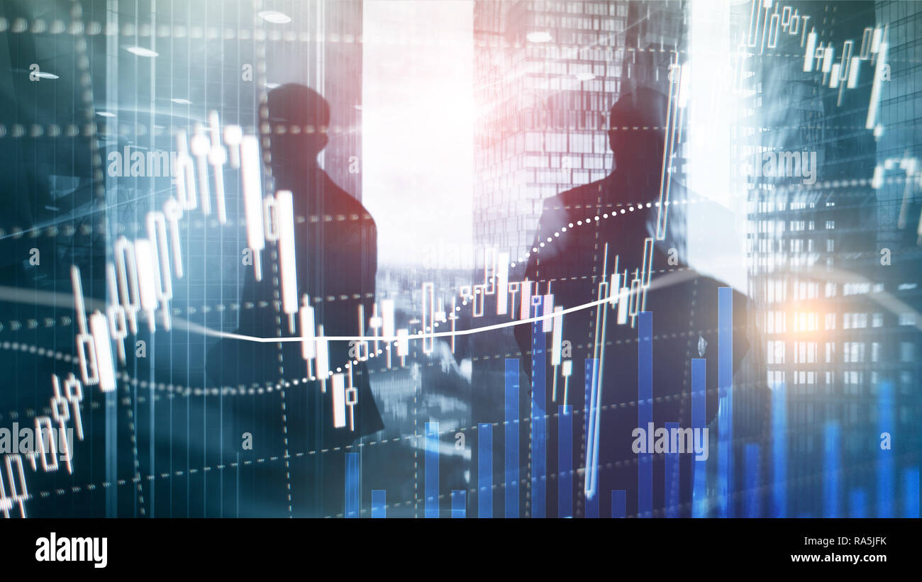 Forex trading, Financial market, Investment concept on business center ...