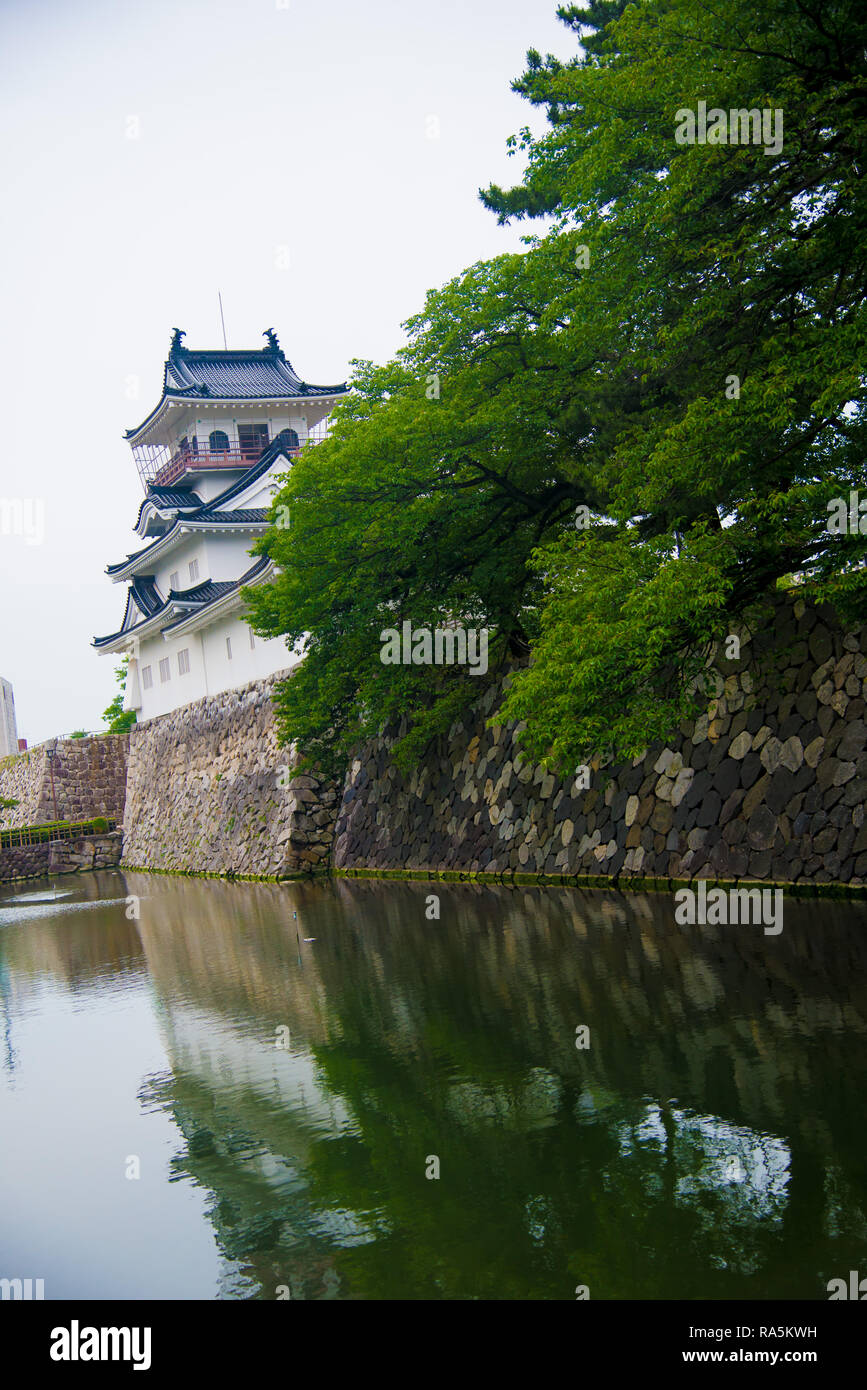 Toyama castle in Toyama, Japan. Japan is a country located in the East ...