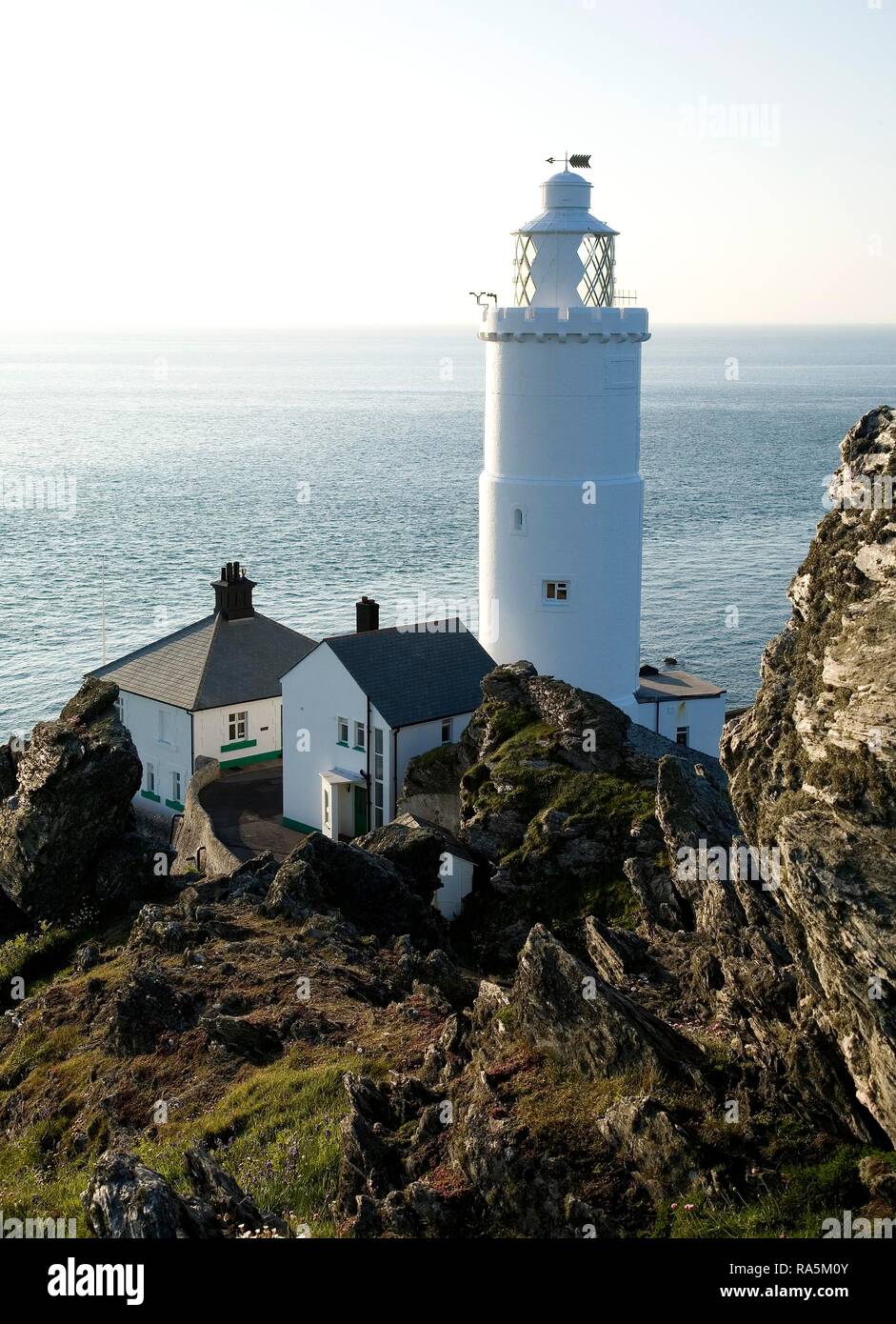 Start Point Lighthouse, Devon, England, Great Britain Stock Photo - Alamy