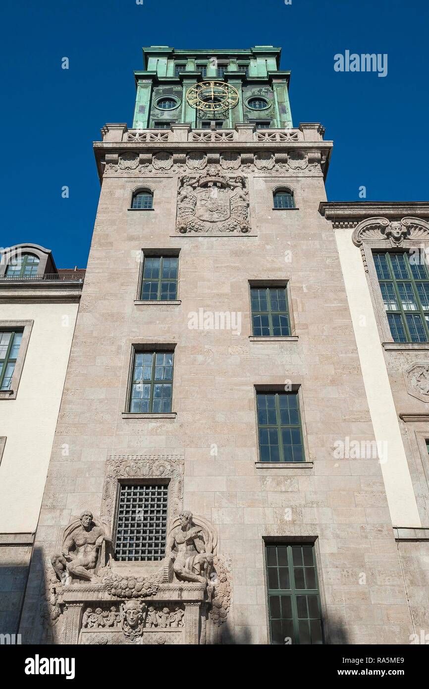 Thiersch Tower of 1916, Technical University Munich TUM, Munich, Upper ...