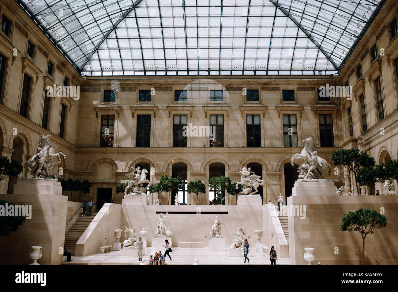 Louvre in Paris France Art Gallery Sculptures Museum Europe Classic ...