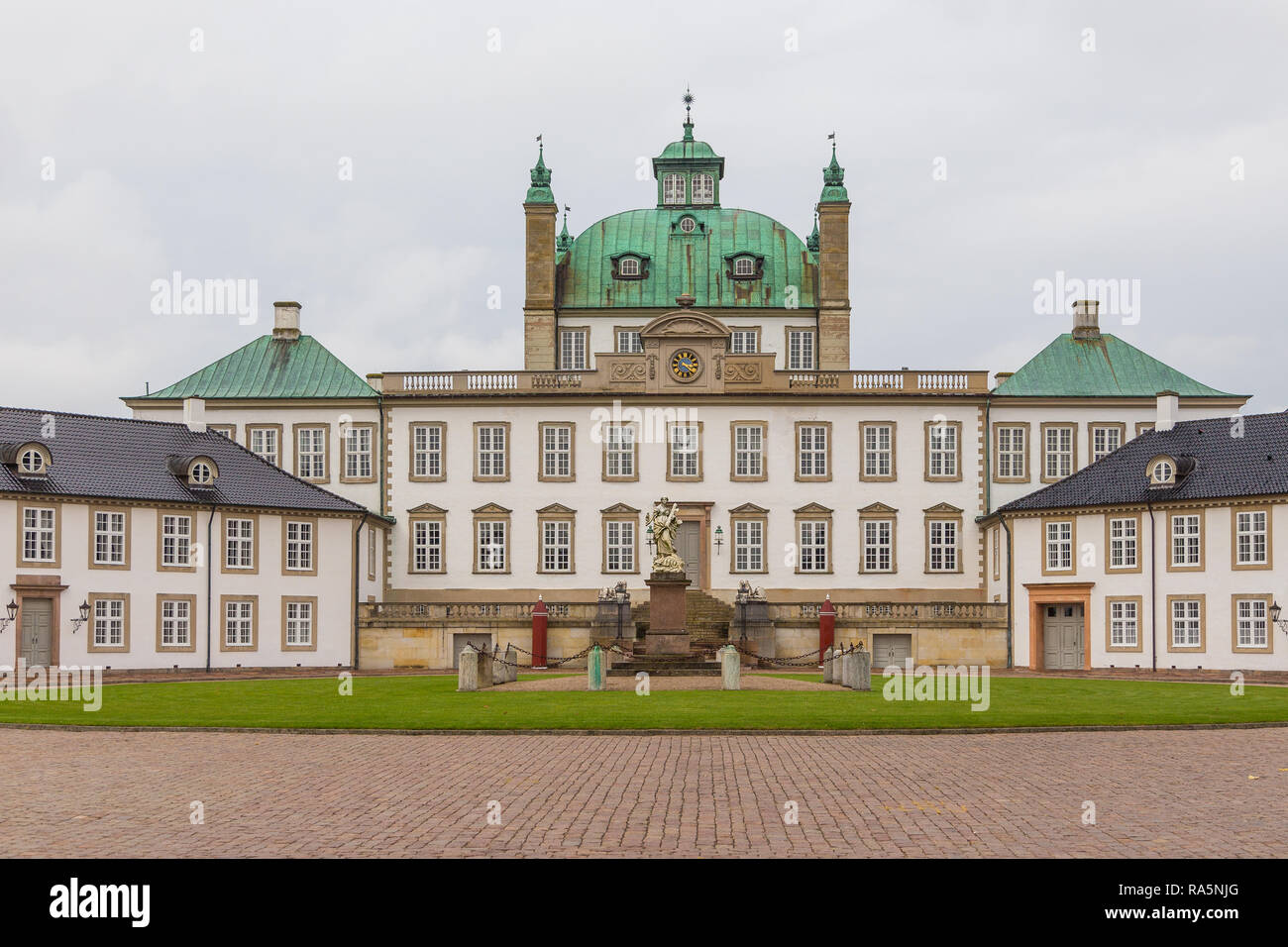 Fredensborg, Denmark- 30 August 2014: Fredensborg Palace, one of the ...