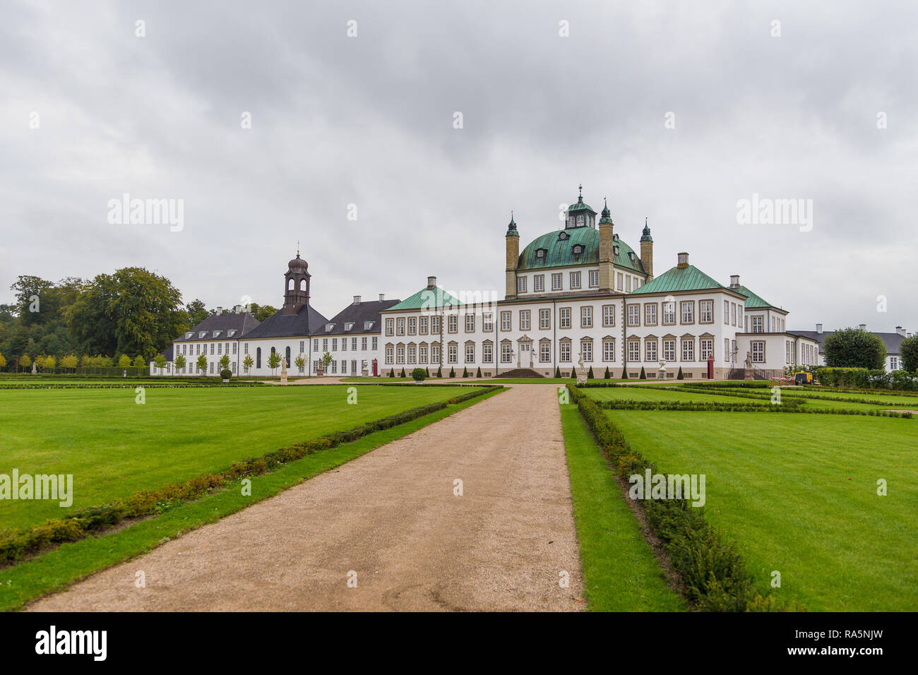 Fredensborg, Denmark- 30 August 2014: Fredensborg Palace, one of the ...