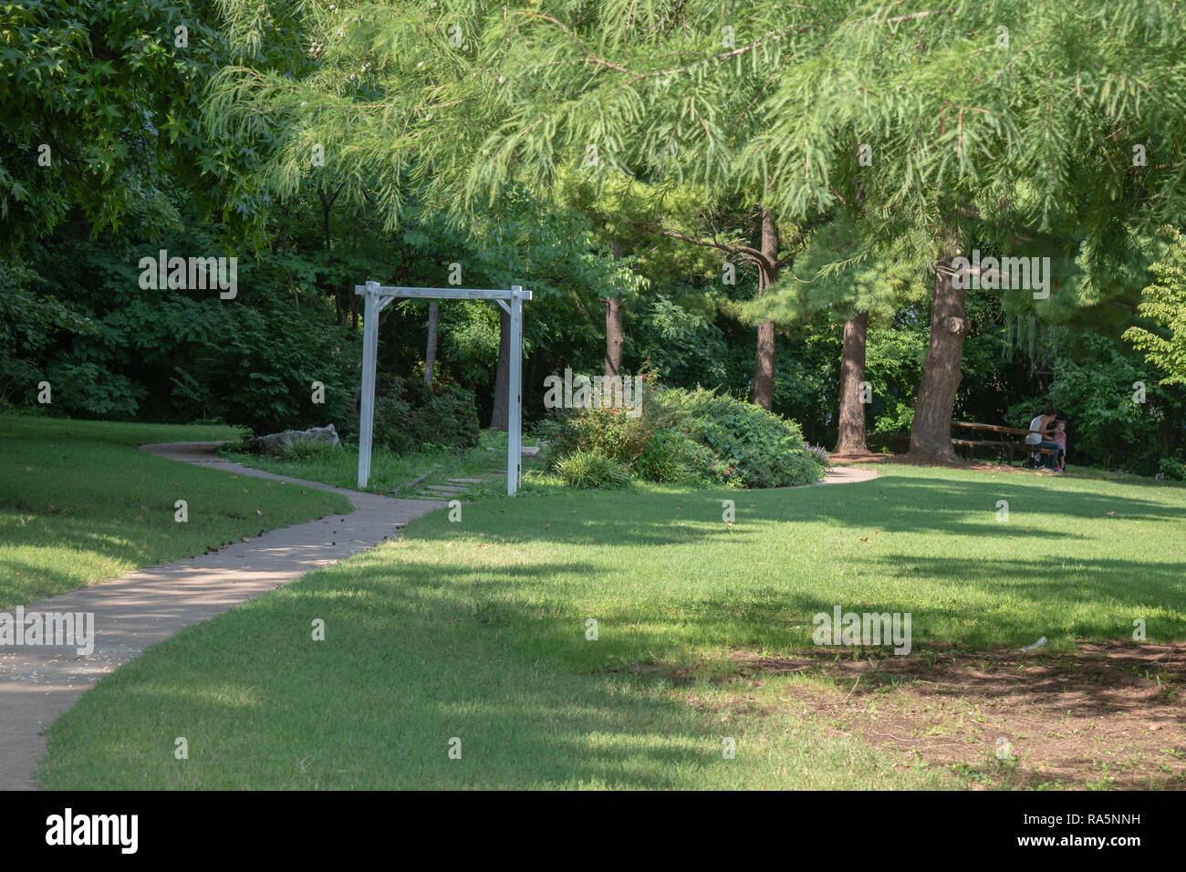 A pretty view, a pretty park, a pretty pathway Stock Photo - Alamy