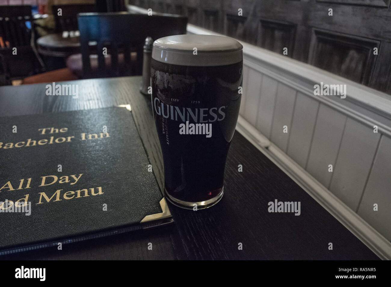 Traditional Pint of Guinness Original served in Dublin City Centre ...