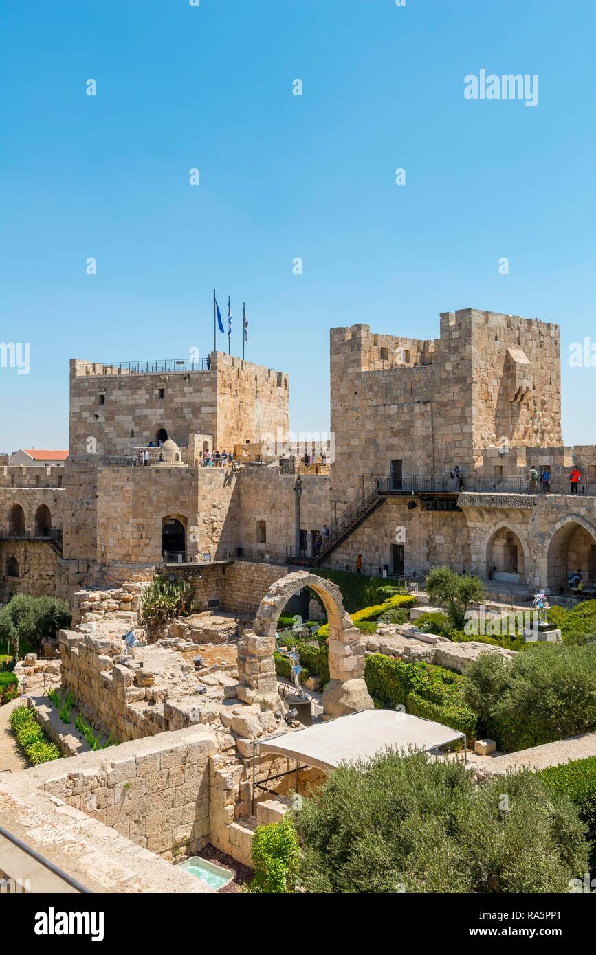 Ruins of a Citadel, David's Citadel, Tower of David, Old City Wall ...