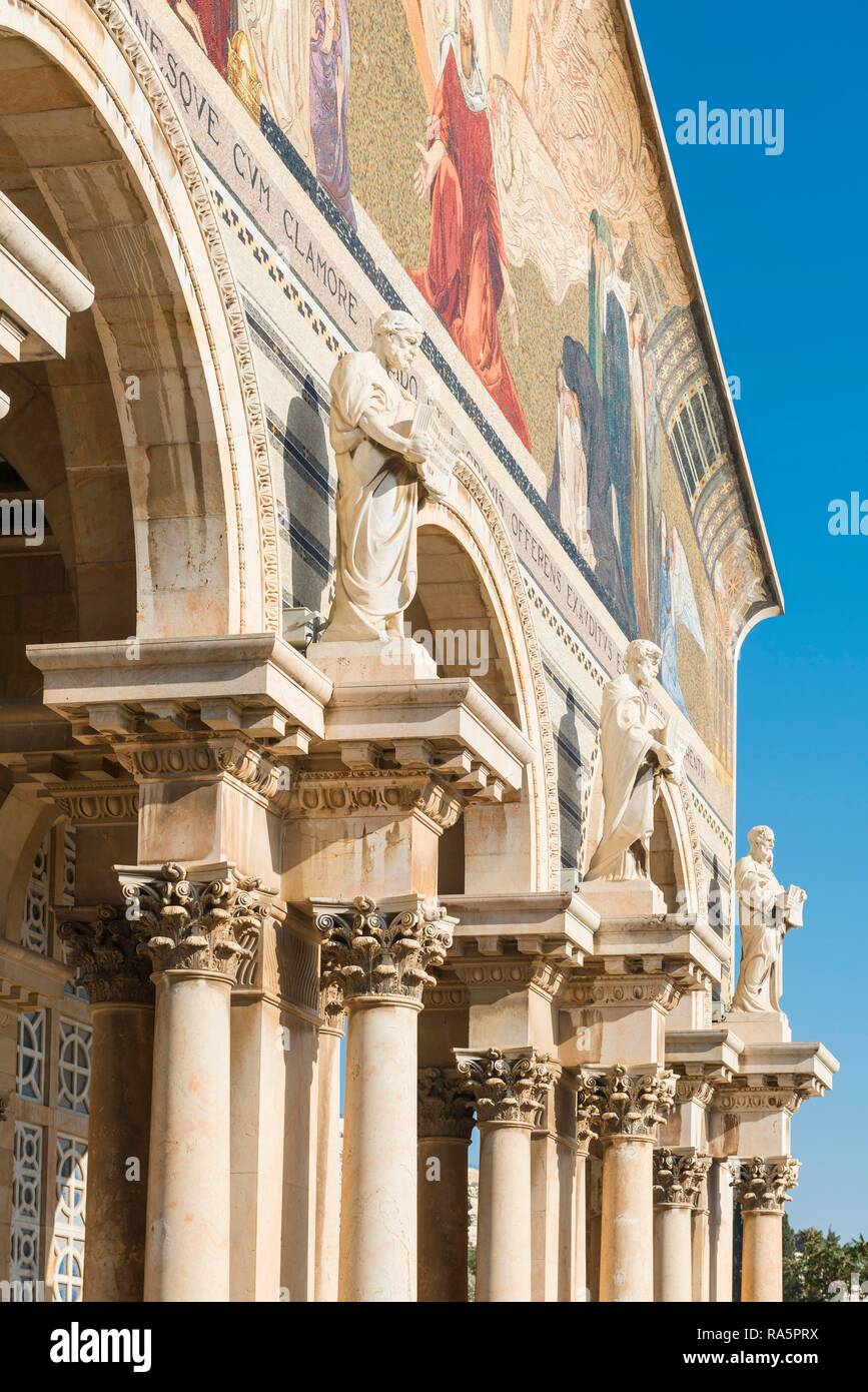 Facade of the Church of All Nations, also Basilica of Deathly Fear ...