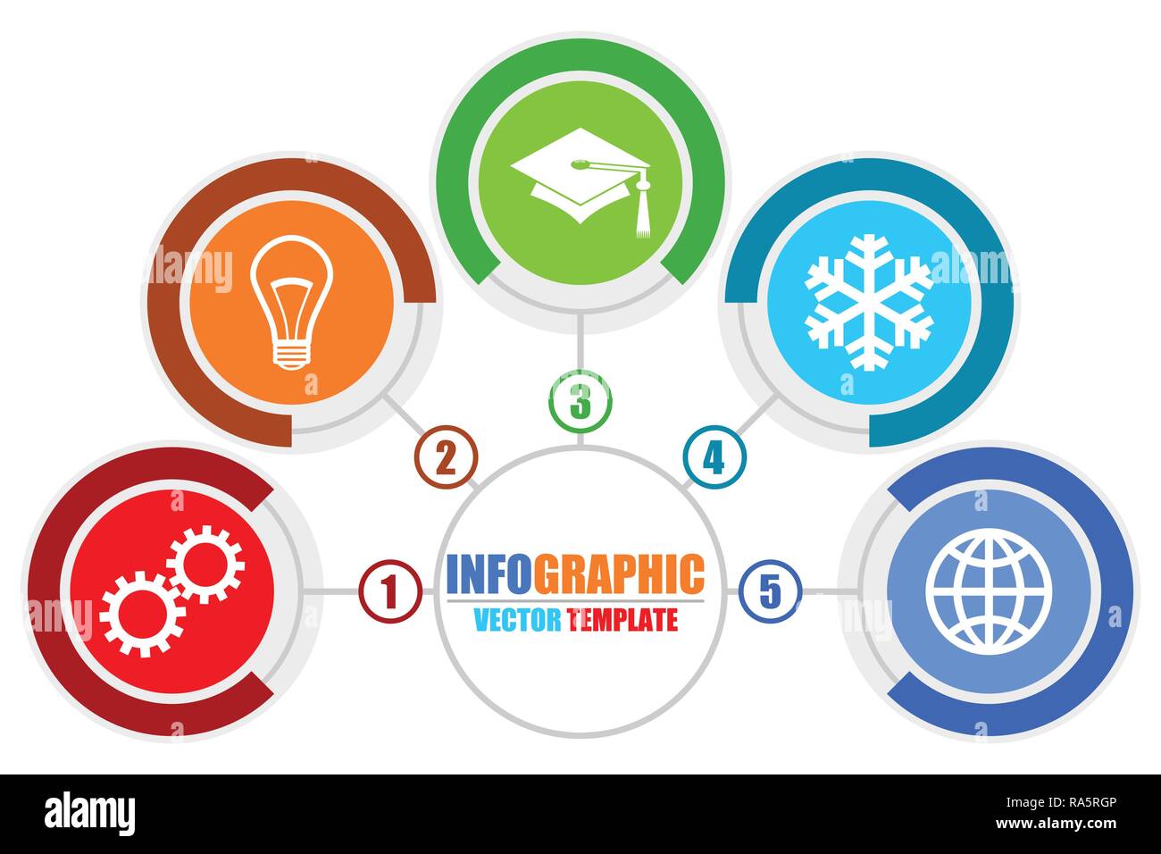 Infographic vector template for business and education presentation ...