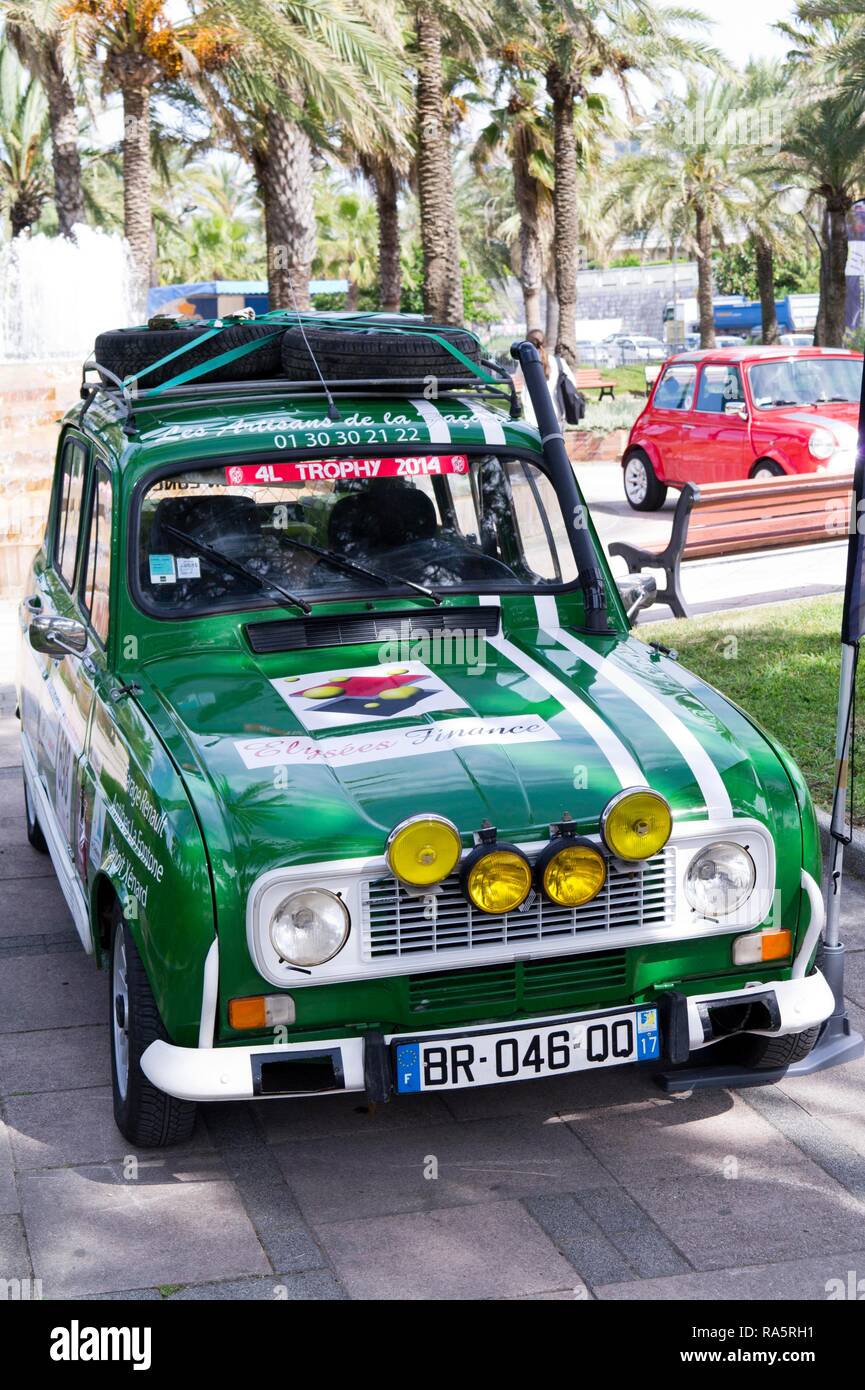 Renault 4 rally car promoting the Antibes Rally, Antibes Cote d'Azur ...
