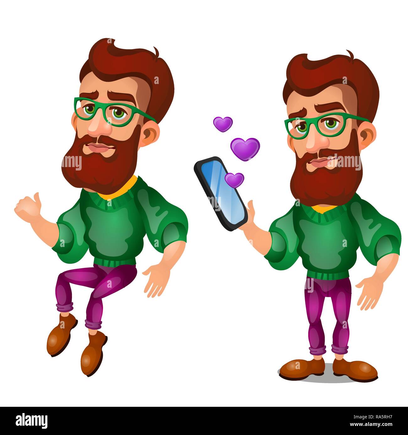 Animated love message Stock Vector Images - Alamy